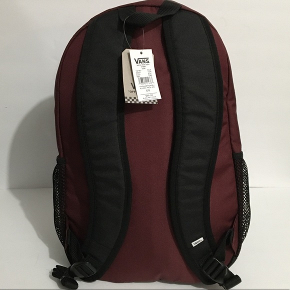 Vans | Bags | Vans Laptop Backpack Maroon And Black 8 Inch | Poshmark